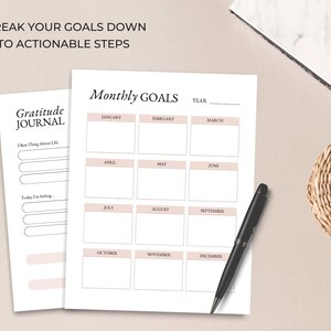 Goal Setting Planner Template | 2024 SMART Goal Tracker | Goal Planning ...
