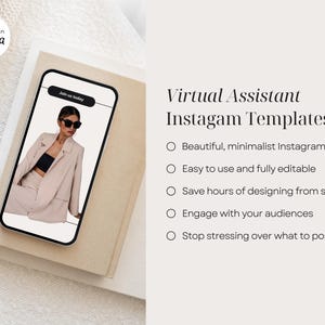 Virtual Assistant Instagram Templates | Social Media Manager Templates ...