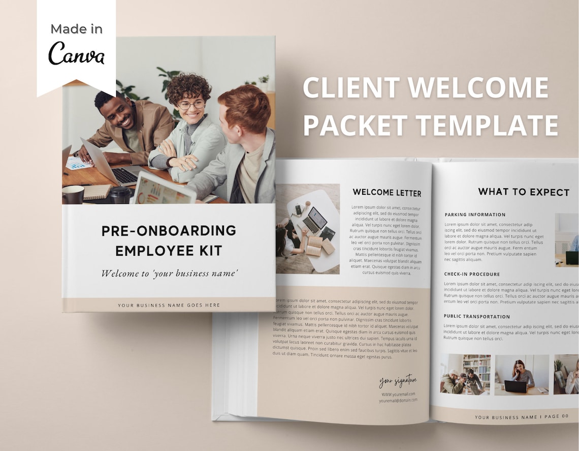 Employee Welcome Package Template New Employee Onboarding - Etsy