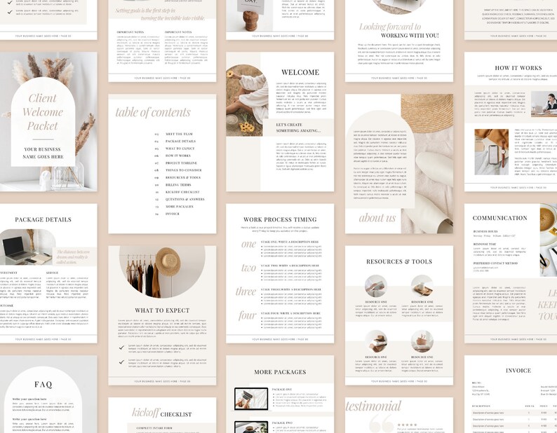 Client Welcome Packet Template |new Client Service Guide | Virtual ...