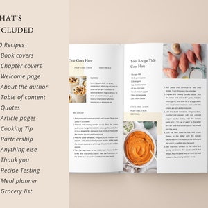 Cookbook Template | Recipe Book Template | Editable Canva Ebook ...