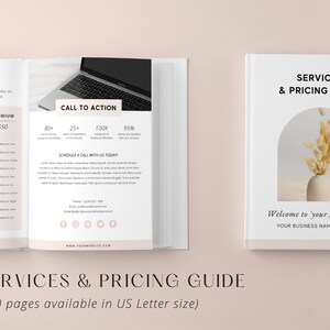 Services and Pricing Guide Template Price List Linesheet - Etsy
