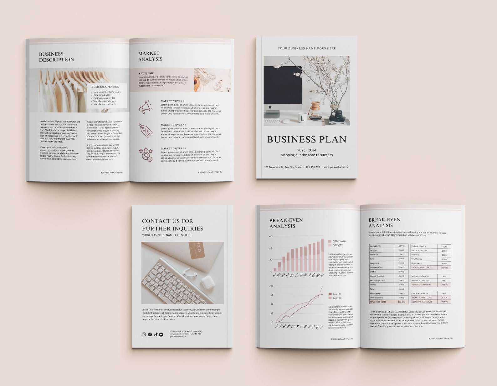 Small Business Plan Template | Small Business Planner Printable | Start ...