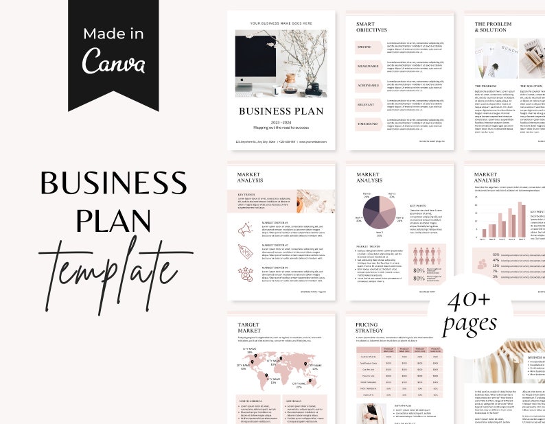 Small Business Plan Template | Small Business Planner Printable | Start ...