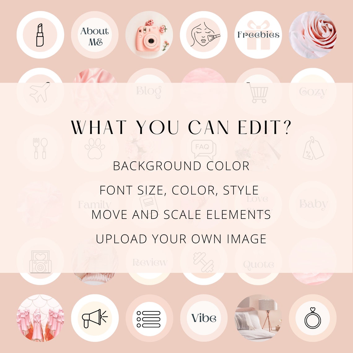 36 Pink Instagram Highlight Covers Instagram Story Highlight - Etsy