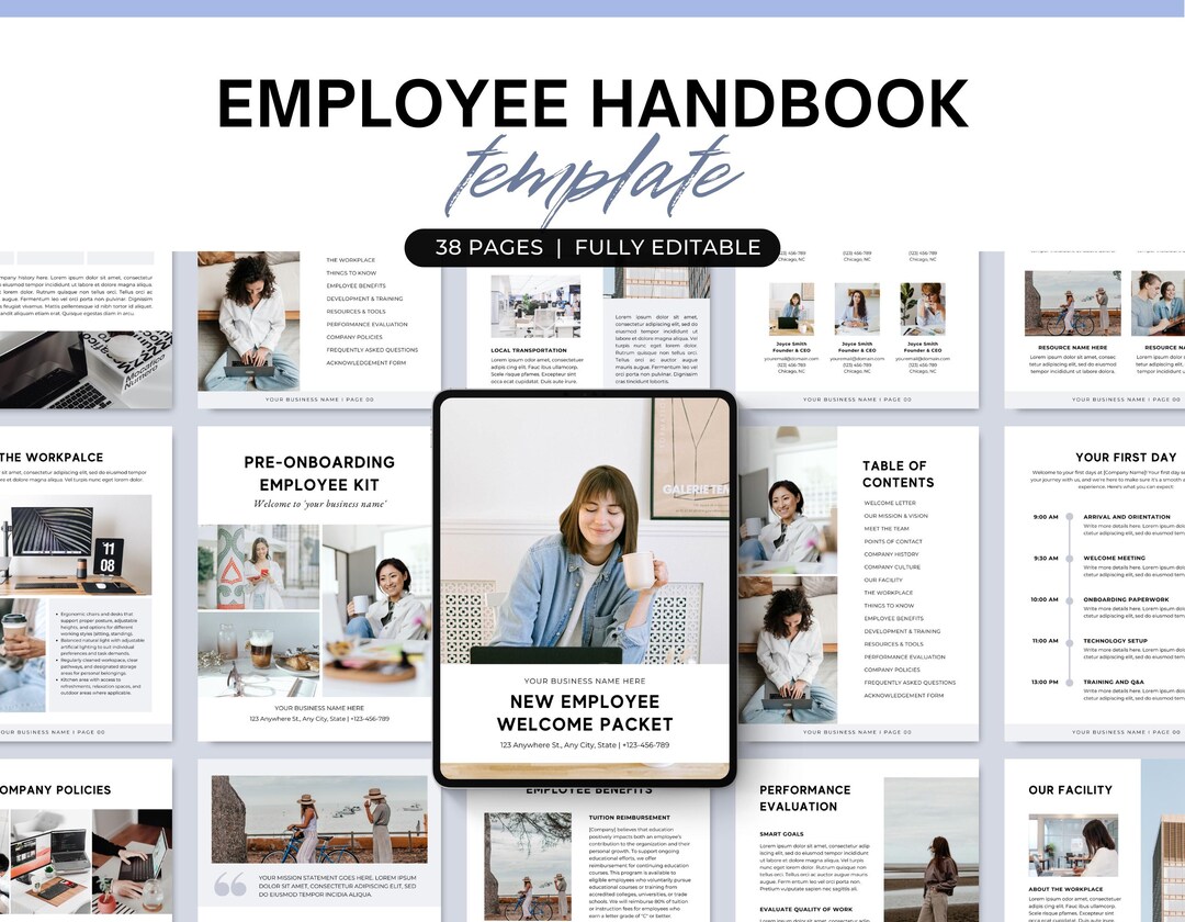 Employee Onboarding Template | New Hire Handbook | Training Manual ...