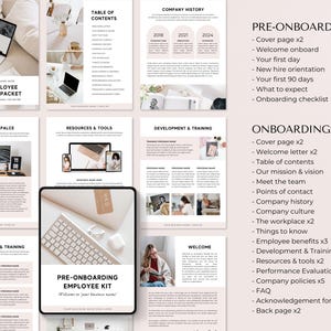 Employee Onboarding Template | New Hire Handbook | Training Manual ...