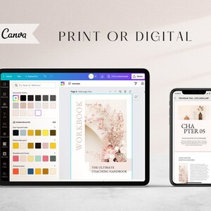 Editable Workbook Template Canva Coaching Ebook Template - Etsy