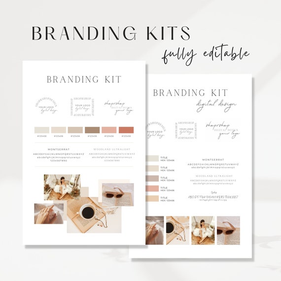 Brand Kit Template Mini Brand Board Template Premade - Etsy