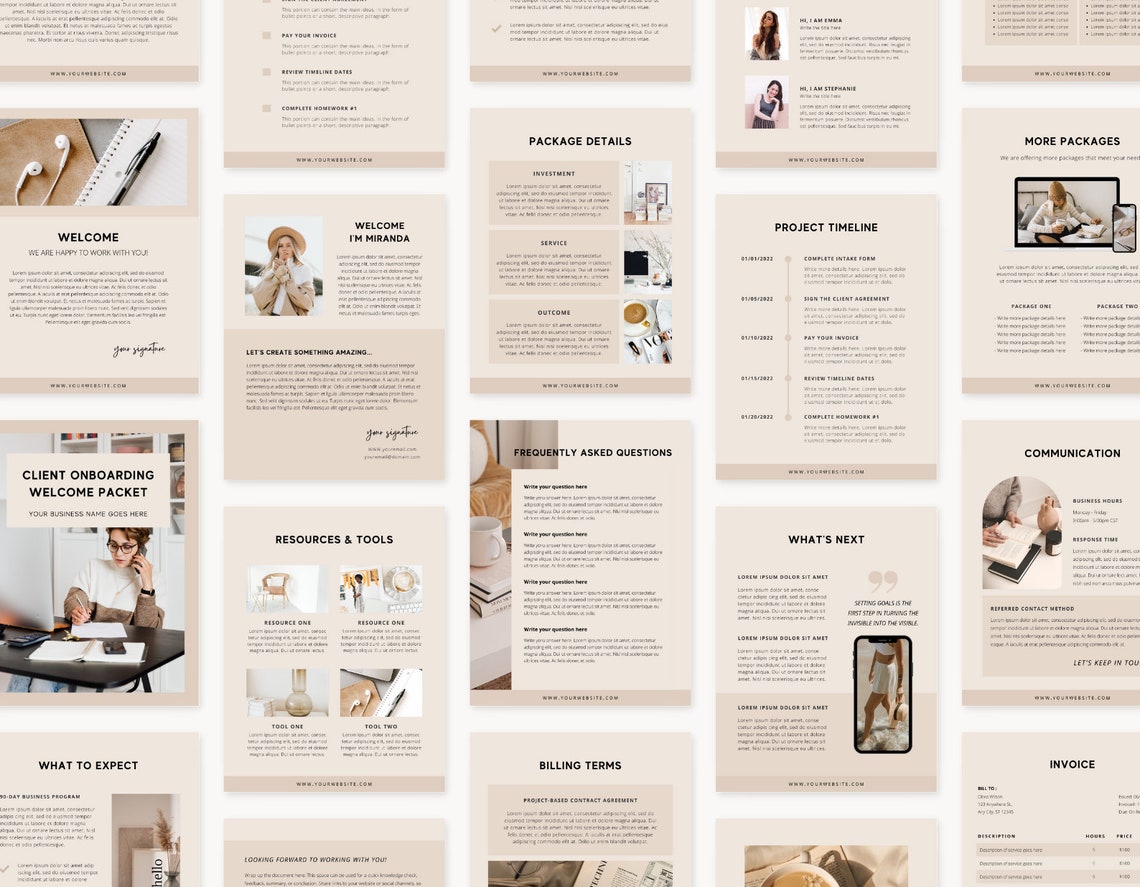 Client Welcome Packet Template new Client Service Guide - Etsy
