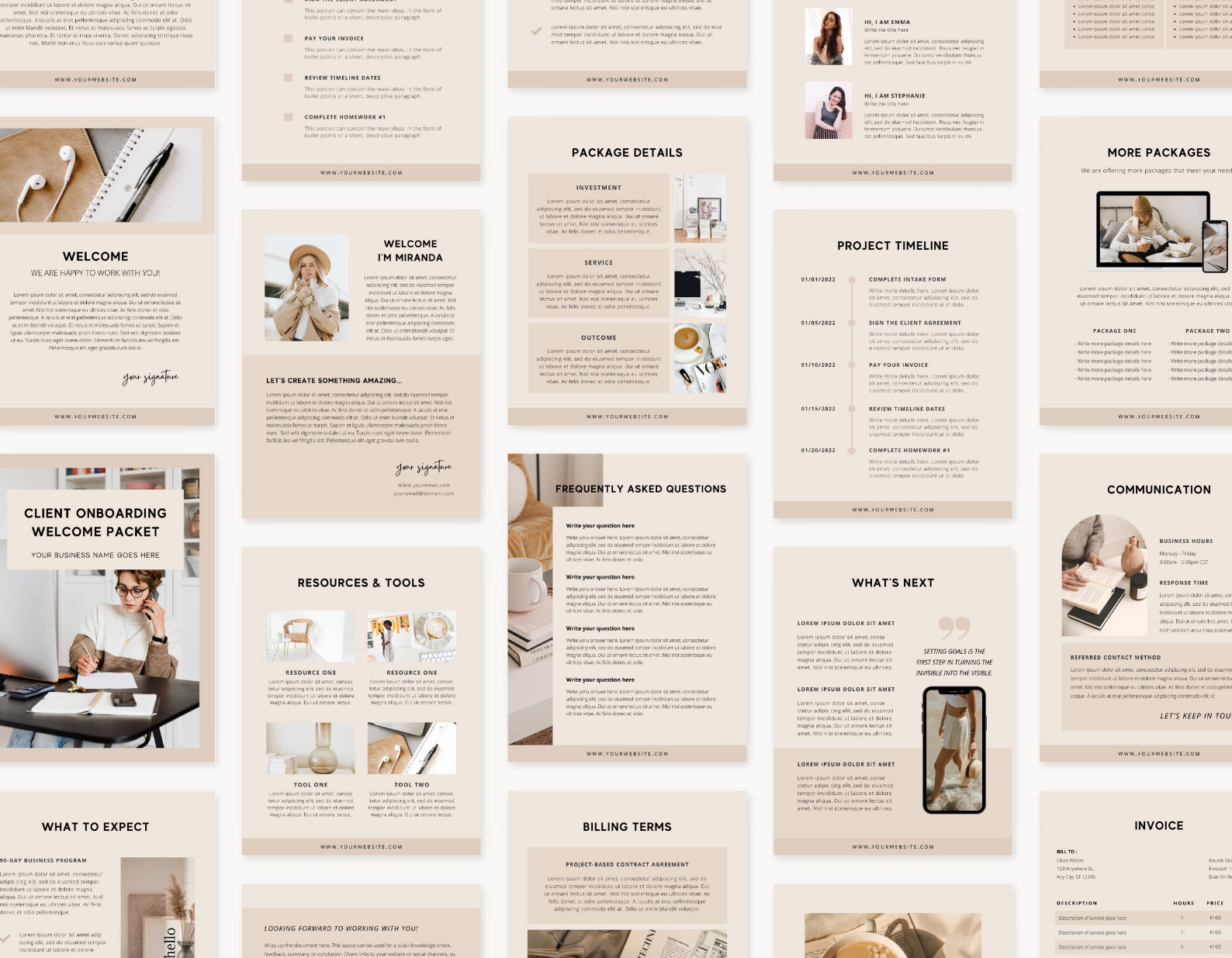 Client Welcome Packet Template |new Client Service Guide | Virtual ...