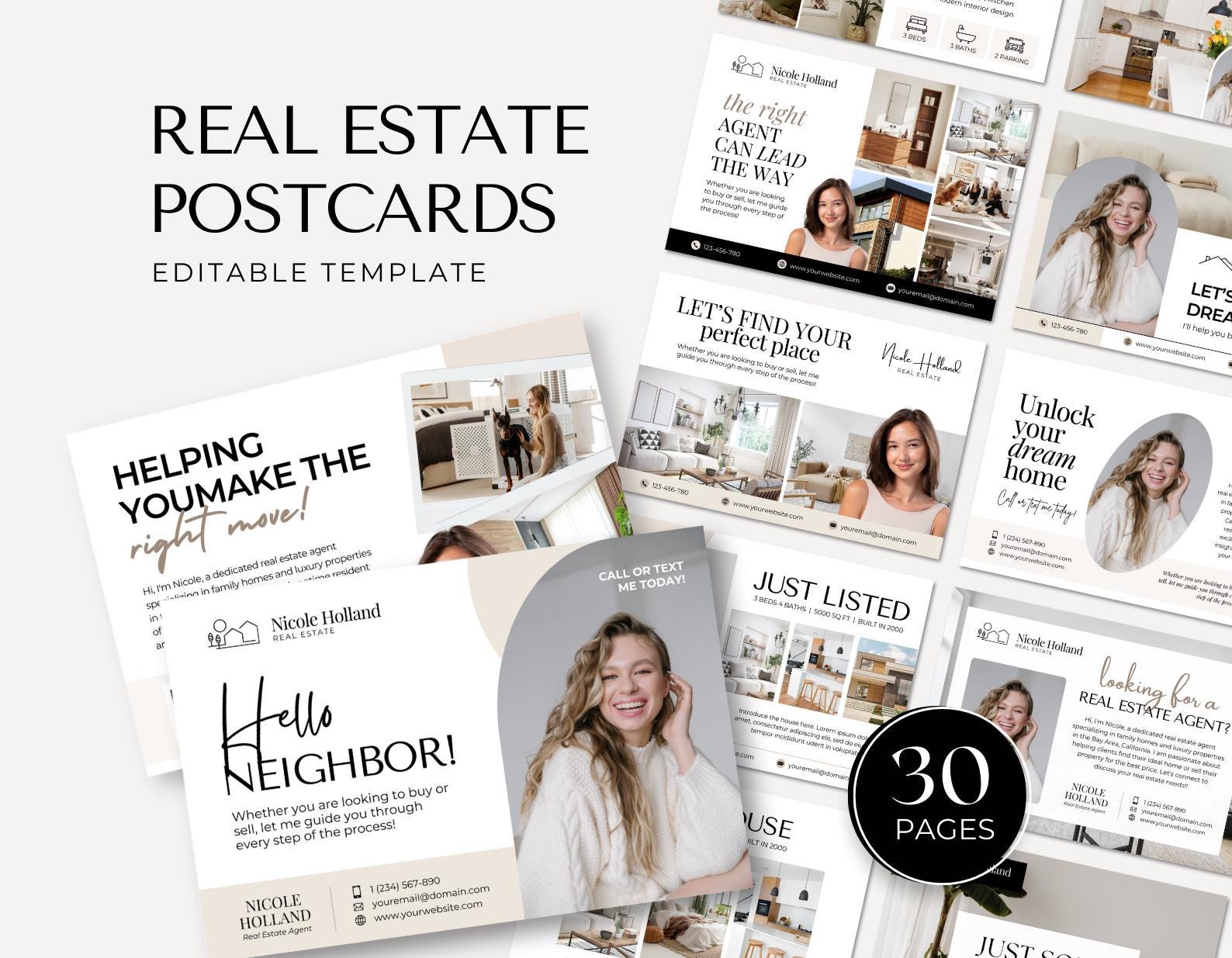 Real Estate Postcards | Hello Neighbor Realtor Postcards | Realtor ...