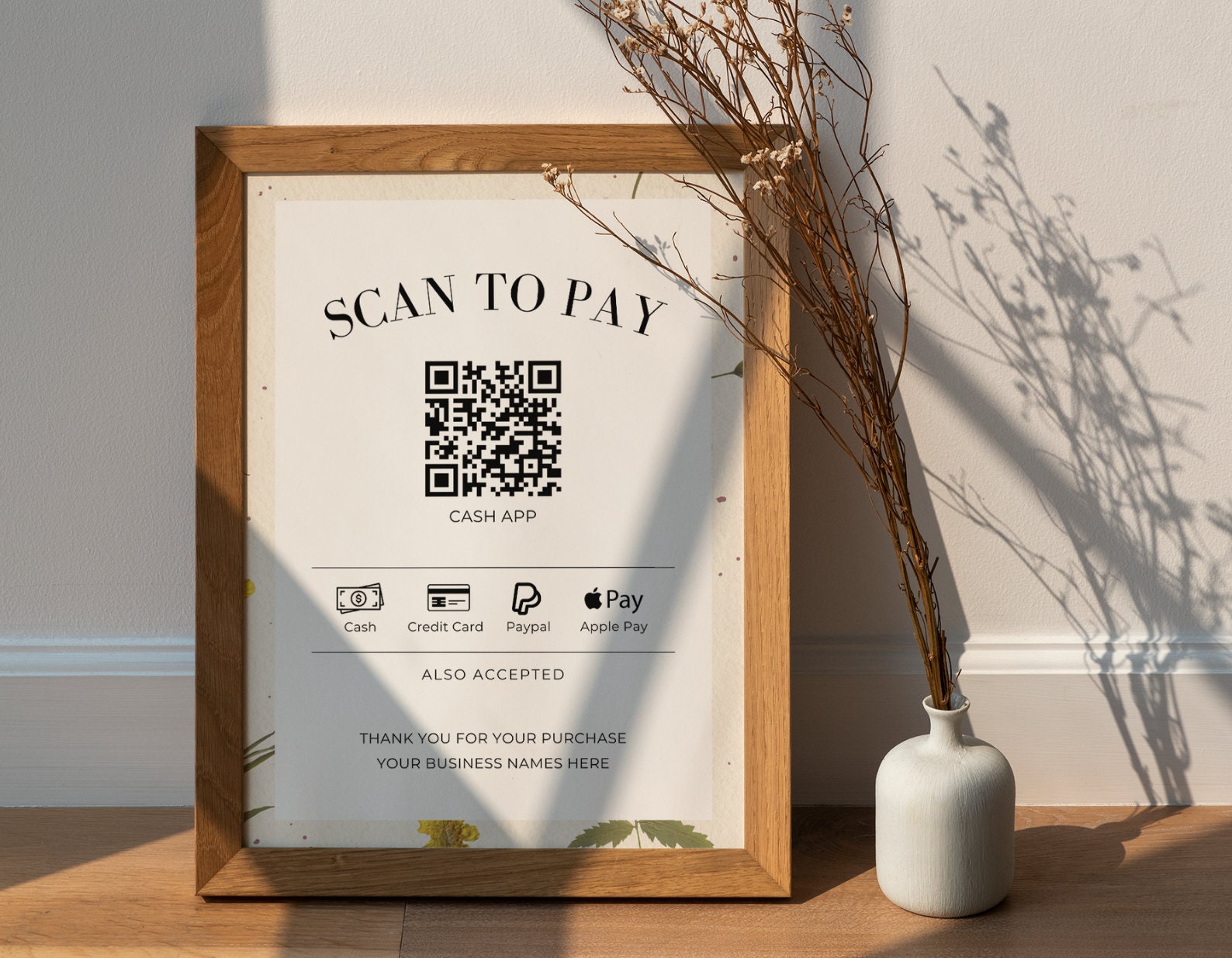 Scan to Pay Sign | QR Code Sign | Printable Payment Sign | Accepted ...
