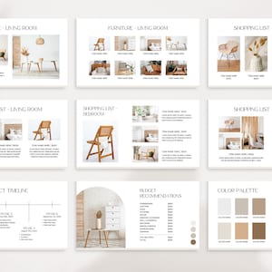 Interior Design Template | Client Presentation Template | Interior ...
