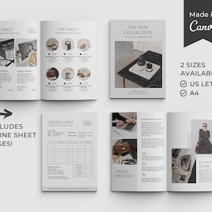 Wholesale Line Sheet Template | Business Catalog Template | Etsy ...
