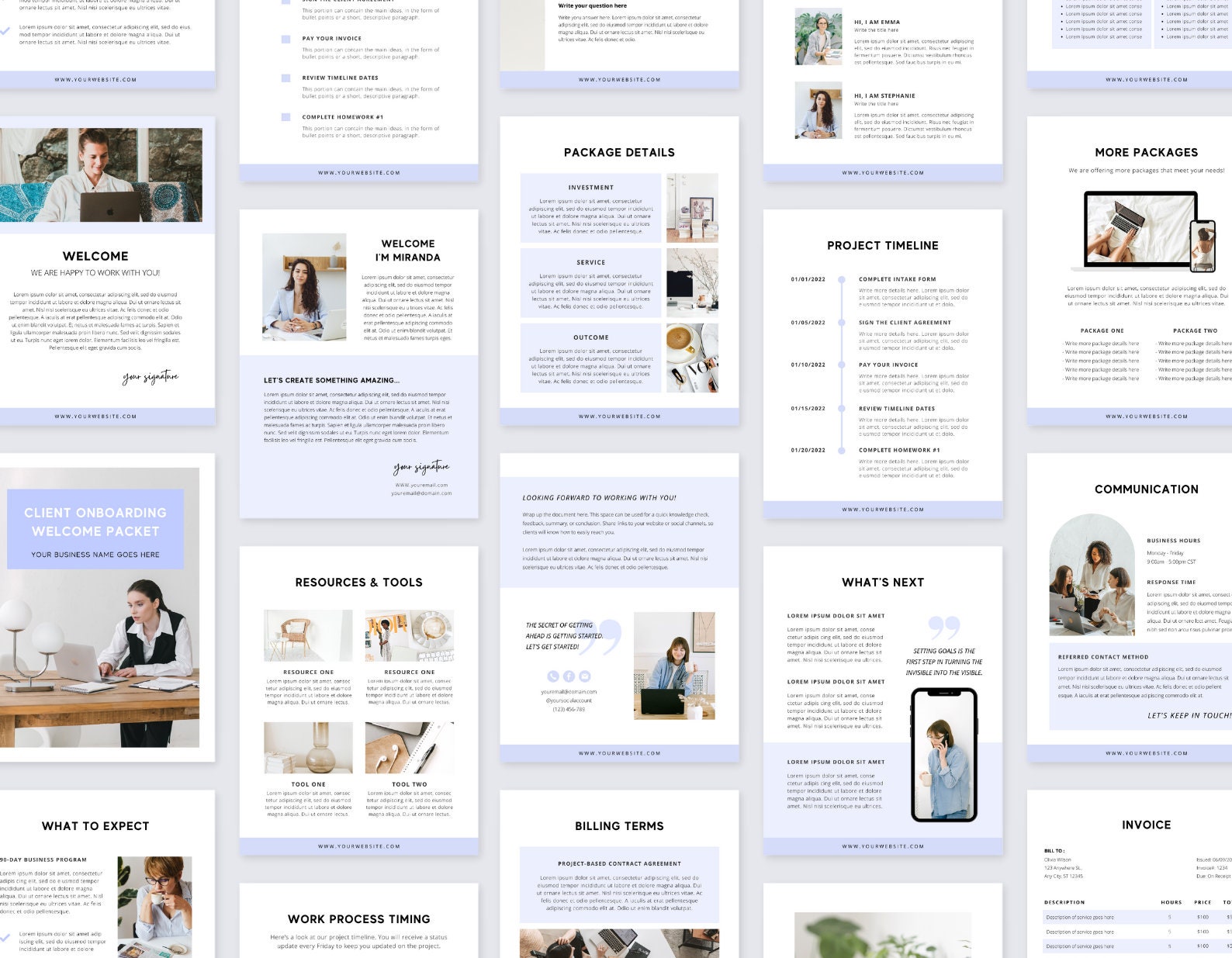 Client Welcome Packet Template new Client Service Guide - Etsy