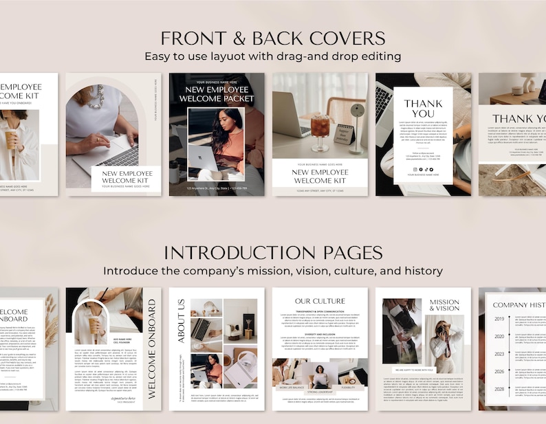 Employee Handbook Template | Training Manual Template | Employee ...