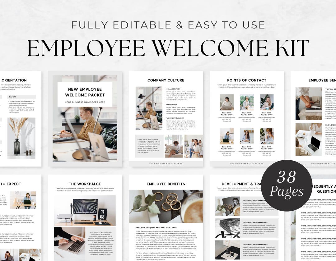 Employee Handbook Template | Training Manual Template | Employee ...