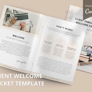 Client Welcome Packet Template new Client Service Guide - Etsy