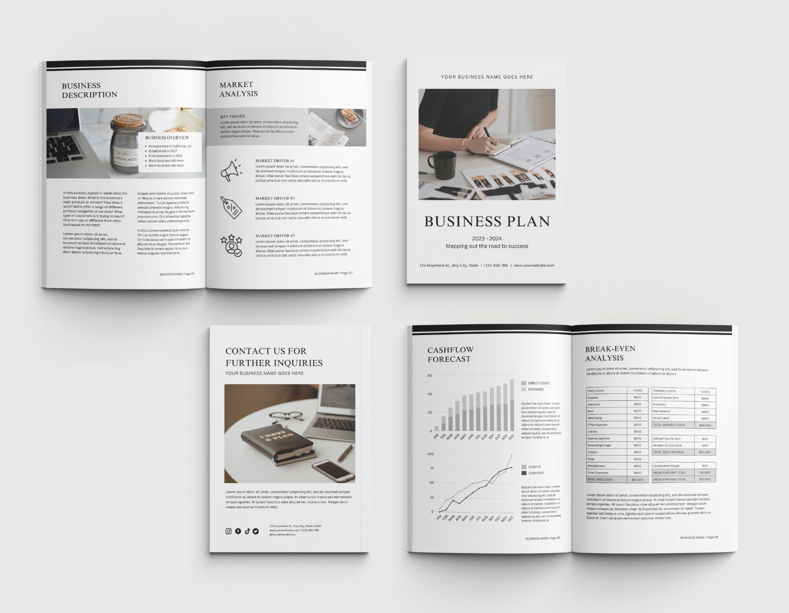 Small Business Plan Template | Small Business Planner Printable | Start ...