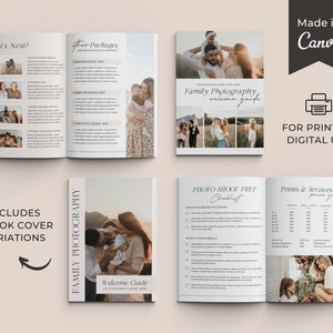 Photography Family Session Guide | Welcome Guide Template | Family ...