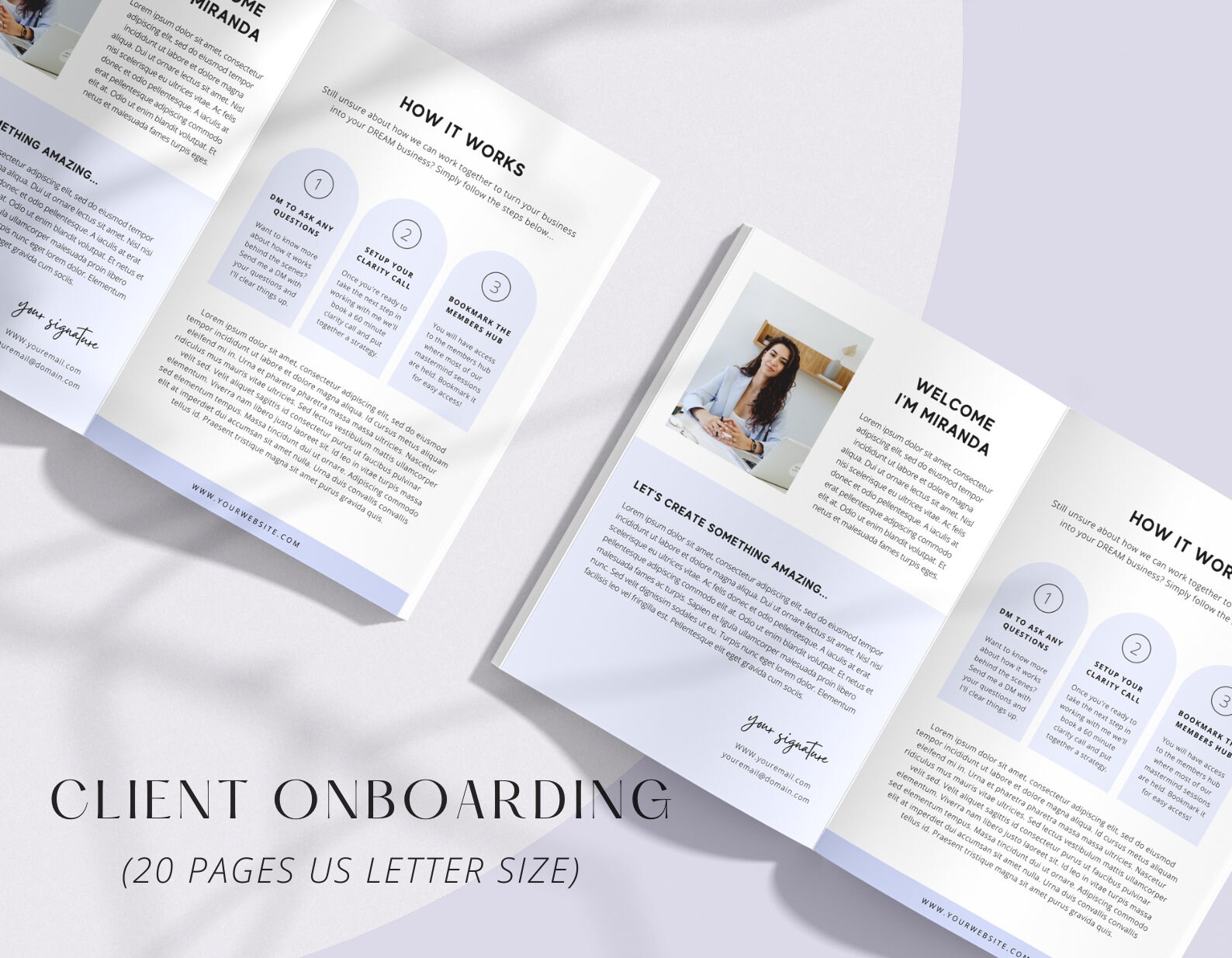 Client Welcome Packet Template new Client Service Guide - Etsy