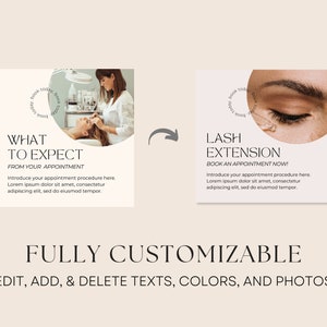 Lash Tech Instagram Post Template Lash Extension Story Highlight Covers ...