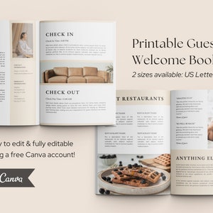 Airbnb Welcome Book Template | Welcome Book for Vacation Rental ...