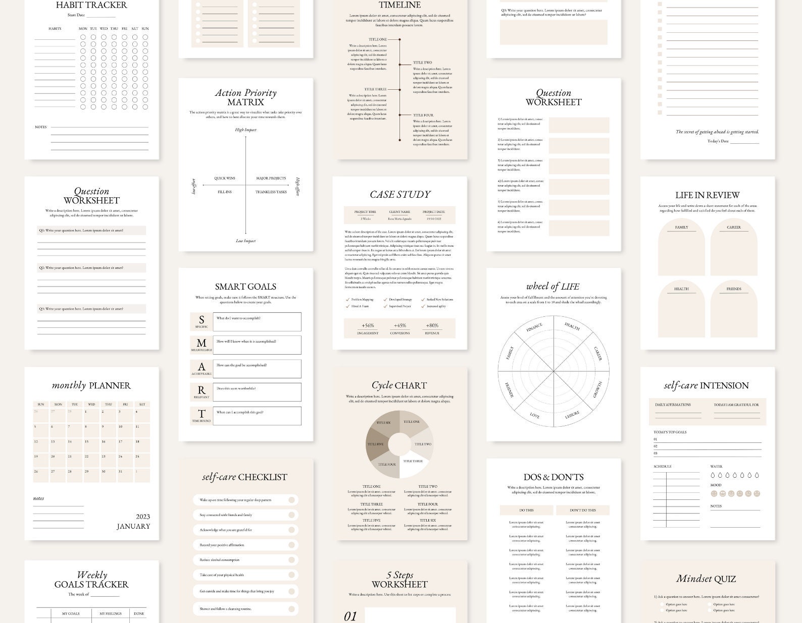Coaching Worksheets | Coaching Workbook Template | Enneagram Template ...