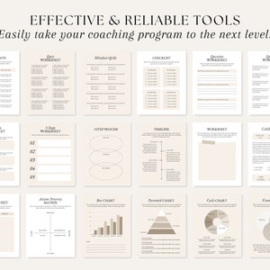 Coaching Worksheets | Coaching Workbook Template | Enneagram Template ...