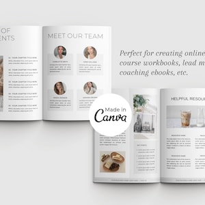 Ebook Template Canva | Coaching Guide Book Canva Template| Lead Magnet ...