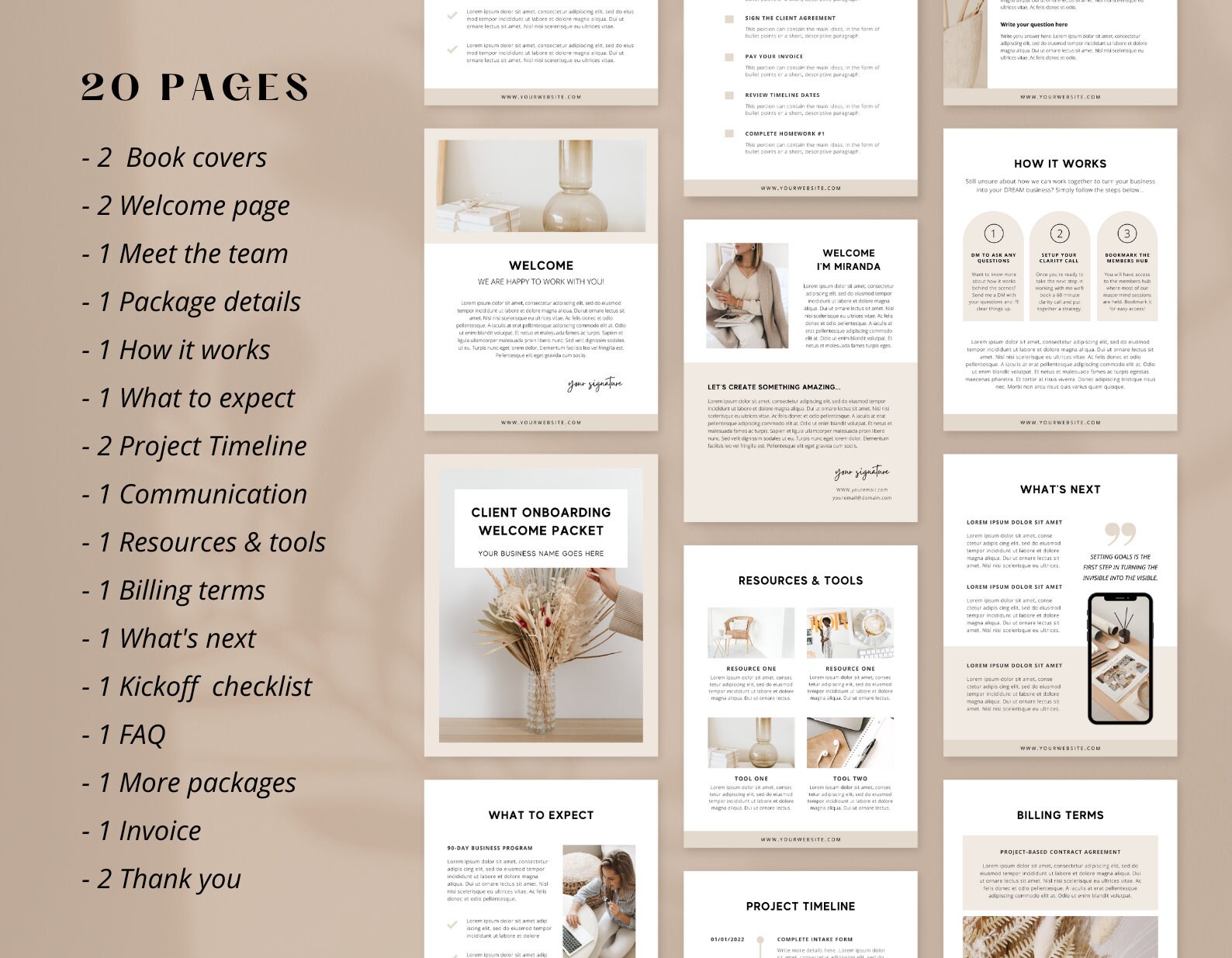 Client Welcome Packet Template new Client Service Guide - Etsy