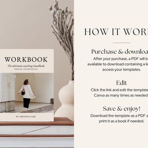 Editable Workbook Template | Canva Coaching Ebook Template | Lead ...