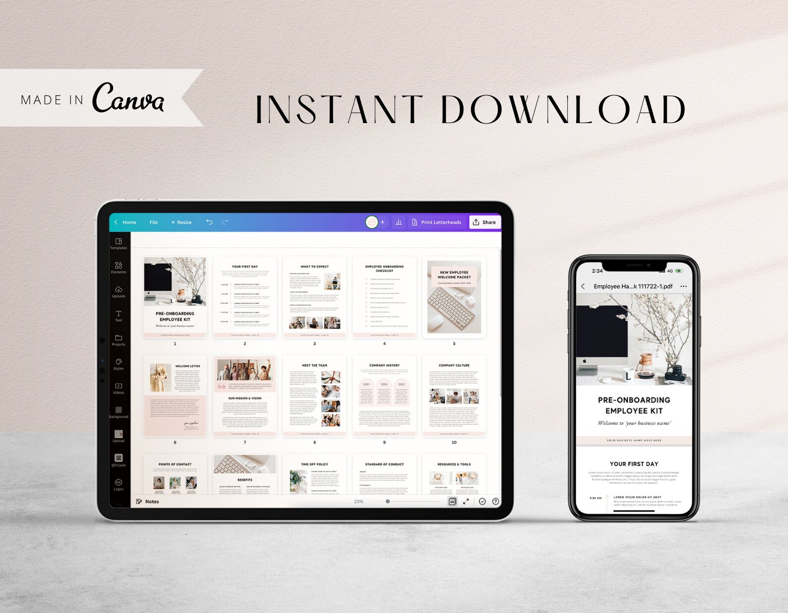 Employee Welcome Package Template New Employee Onboarding - Etsy