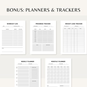 Fitness Ebook Template Fitness Program Planner Fitness Yoga Coach ...