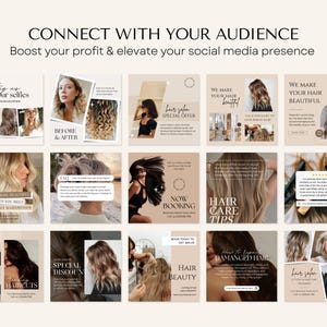Hair Stylist Instagram Post Template | Hair Beauty Salon Social Media ...