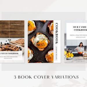 Cookbook Template Recipe Book Template Editable Canva - Etsy
