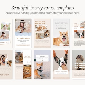 Pets Instagram Post Template | Pet Instagram Story Template | Social ...