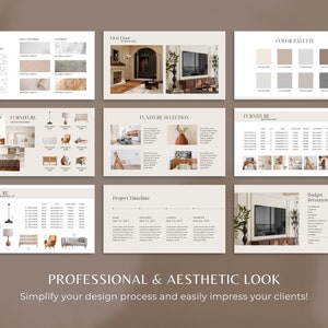 Interior Design Template | Client Presentation Template | Interior ...