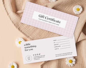 Gift Certificate Template DIY Gift Card Printable Gift Voucher Template ...