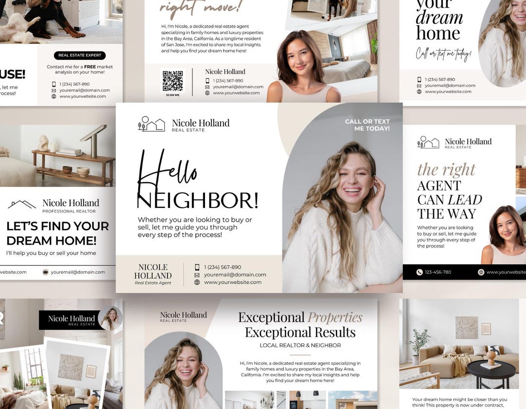 Real Estate Postcards | Hello Neighbor Realtor Postcards | Realtor ...
