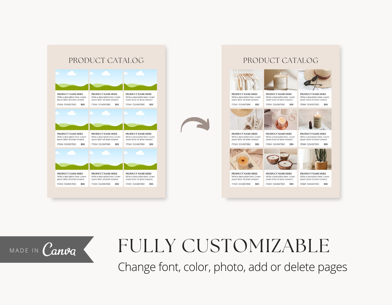 Wholesale Line Sheet Template | Business Catalog Template | Etsy ...