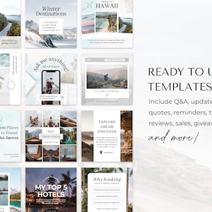 Travel Instagram Templates | Travel Agent Instagram Post | Travel ...