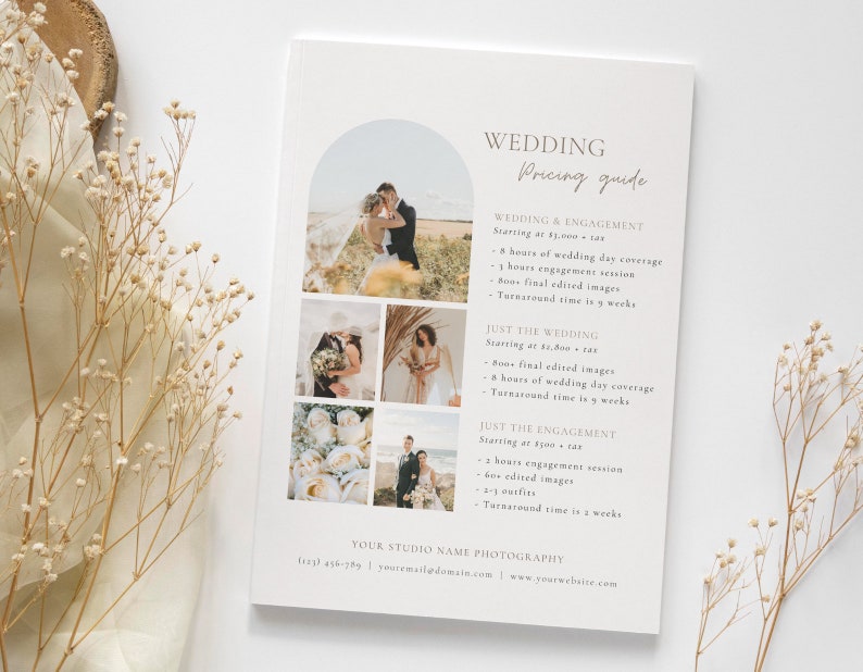 Photography Pricing Template Wedding Pricing Guide Wedding - Etsy