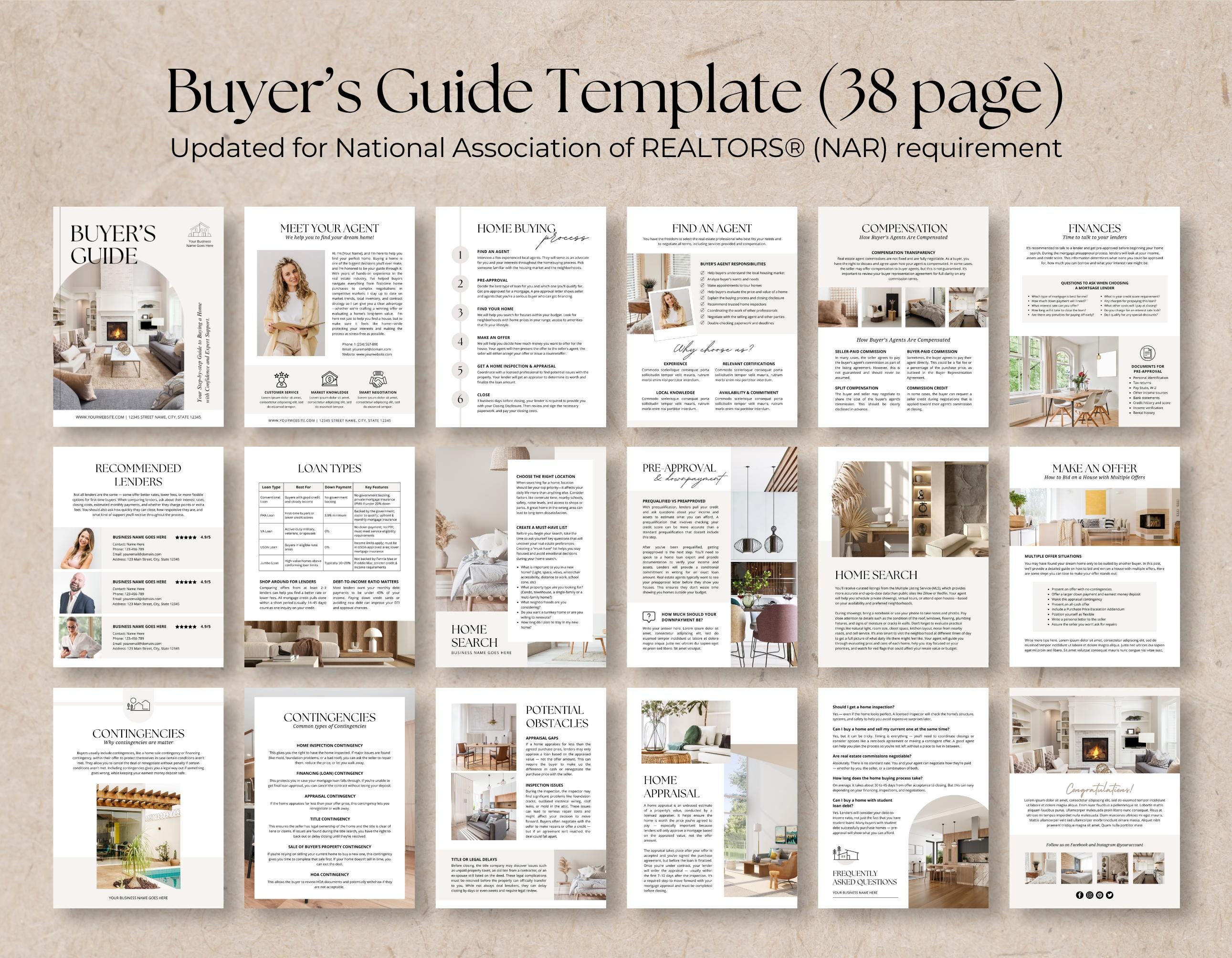 Real Estate Buyer and Seller Guide Bundle | Real Estate Guide Template ...