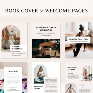 Fitness Ebook Template | Fitness Program Planner | Fitness Yoga Coach ...