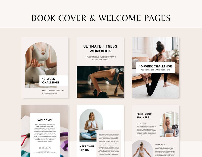 Fitness Ebook Template Fitness Program Planner Fitness - Etsy UK