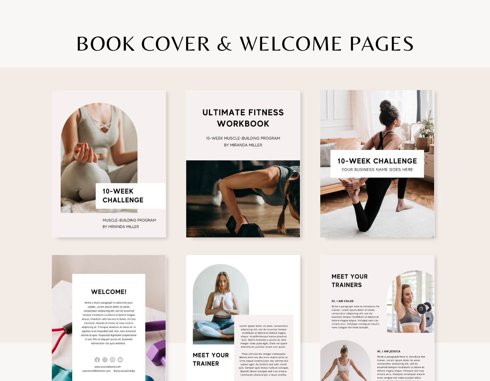 Fitness Ebook Template Fitness Program Planner Fitness - Etsy UK