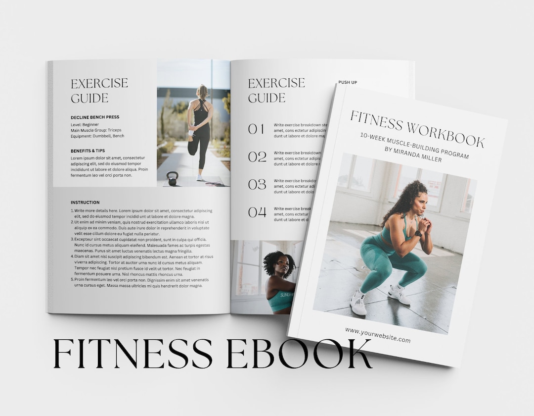 Fitness Ebook Template | Fitness Program Planner | Fitness Yoga Coach Template | Nutrition Coach ...
