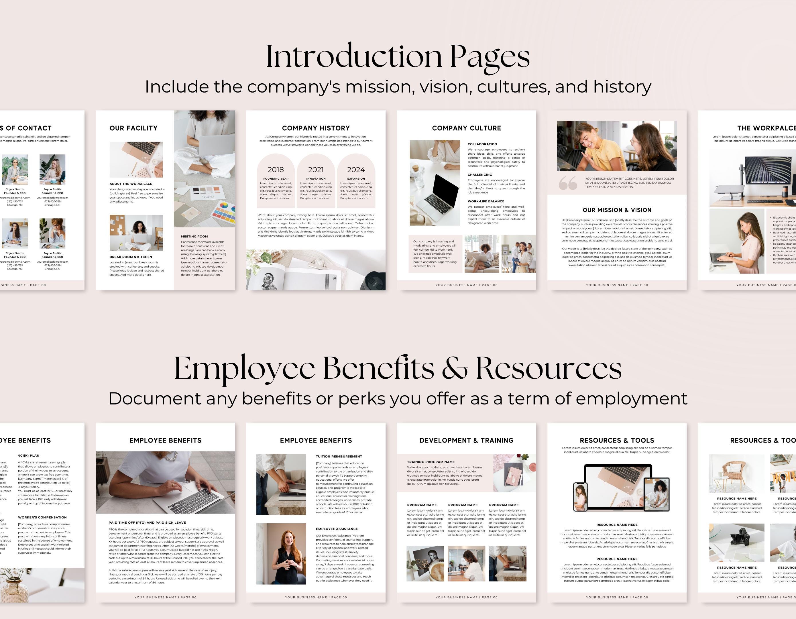 Employee Onboarding Template | New Hire Handbook | Training Manual ...